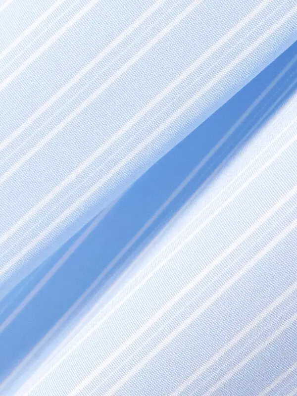 JIL SANDER Thursday Pleated Striped Cotton-poplin Shirt