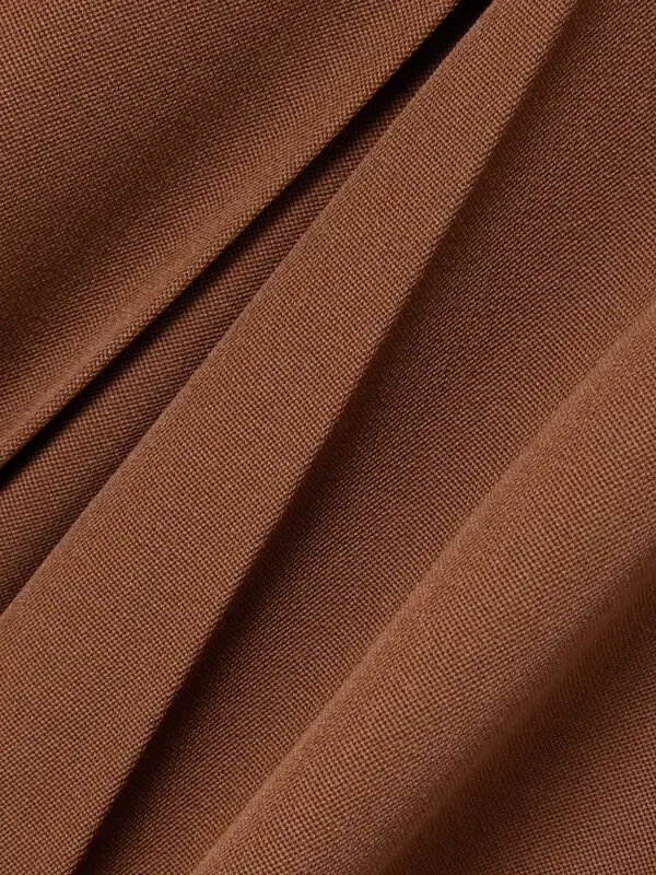 Marni Pleated Grain De Poudre Wool Mini Skirt