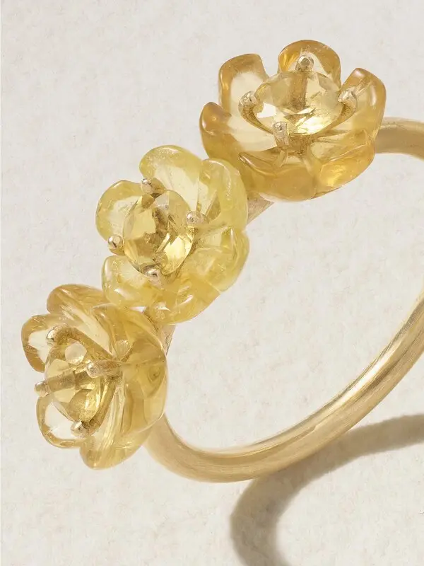 Irene Neuwirth Botanical 18-karat & Beryl Ring
