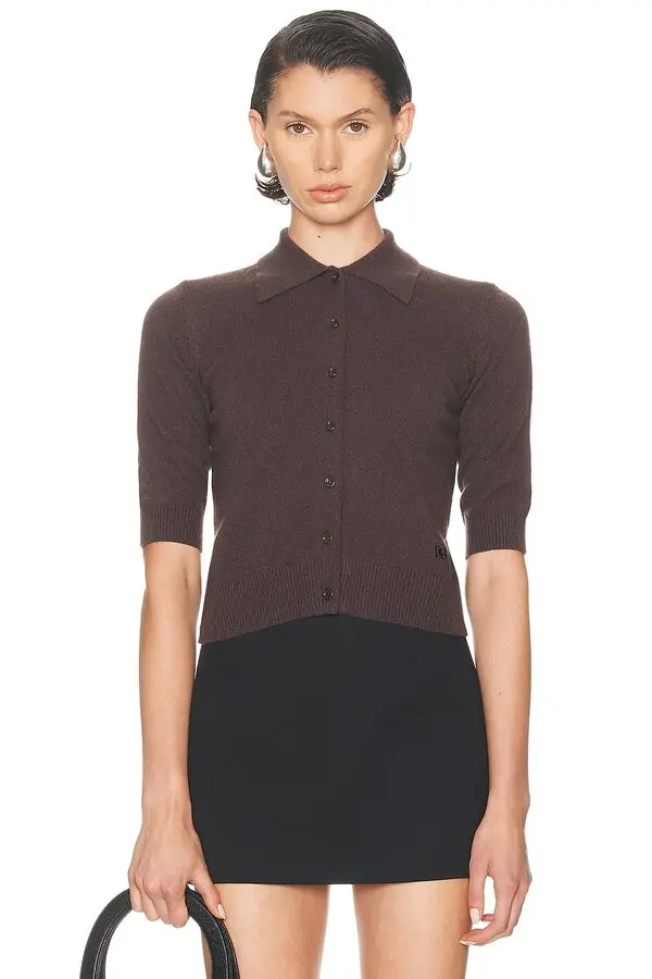 Dolce & Gabbana Short-sleeve Cashmere Cardigan