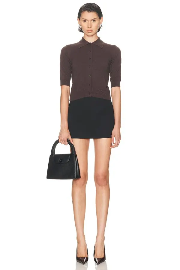 Dolce & Gabbana Short-sleeve Cashmere Cardigan