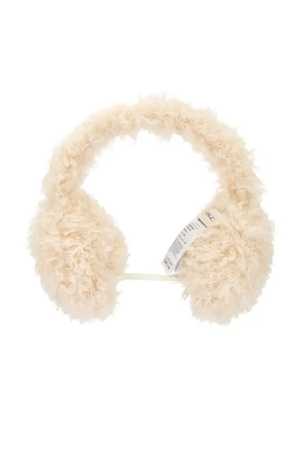 Moncler Faux Fur Earmuffs - Light Beige