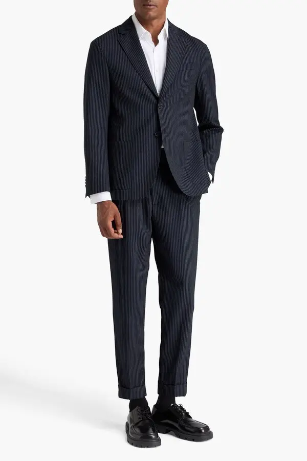 Officine Générale Michel Pinstriped Wool Blazer