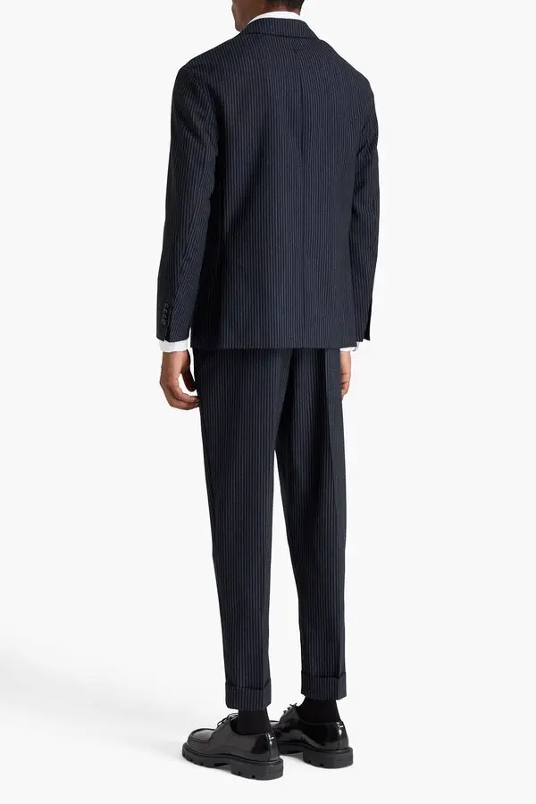 Officine Générale Michel Pinstriped Wool Blazer