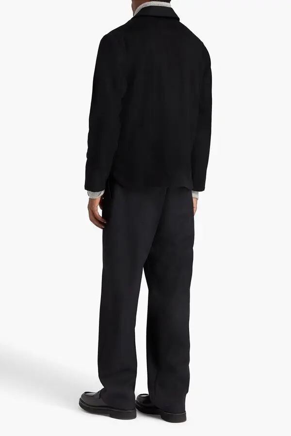 Officine Générale Haby Wool And Cashmereblend Felt Overshirt