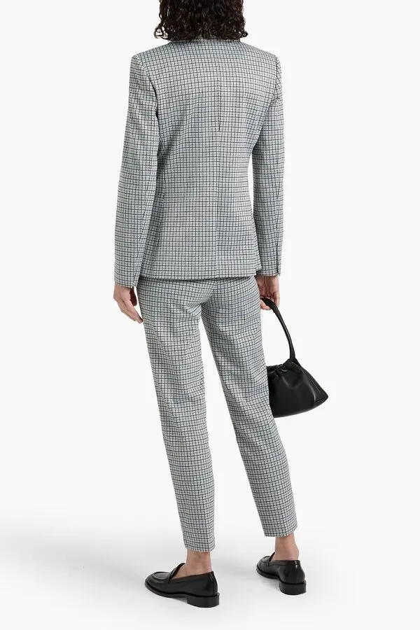 Theory Checked Jacquard Blazer