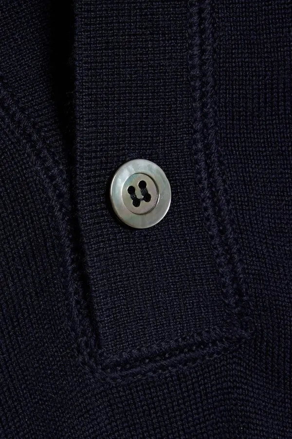 Officine Générale Kass Wool Polo Sweater