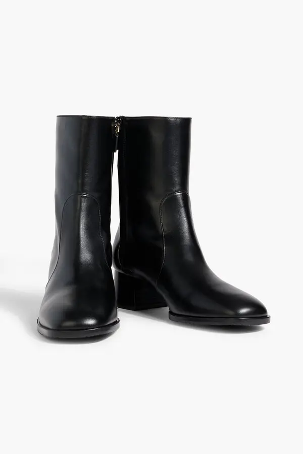 STUART WEITZMAN Nola Leather Ankle Boots - Black