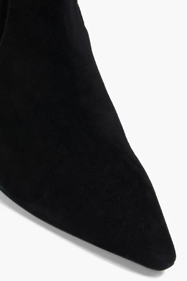 STUART WEITZMAN Suede Over-the-knee Boots - Black