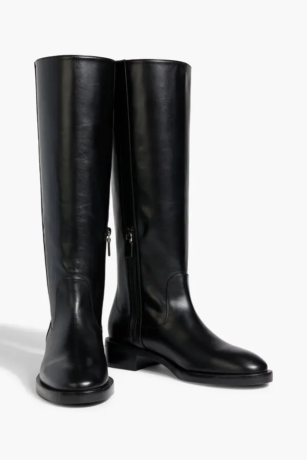 STUART WEITZMAN Lenora Leather Knee Boots