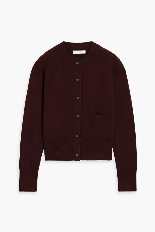 Vince Wool-blend Cardigan - Merlot