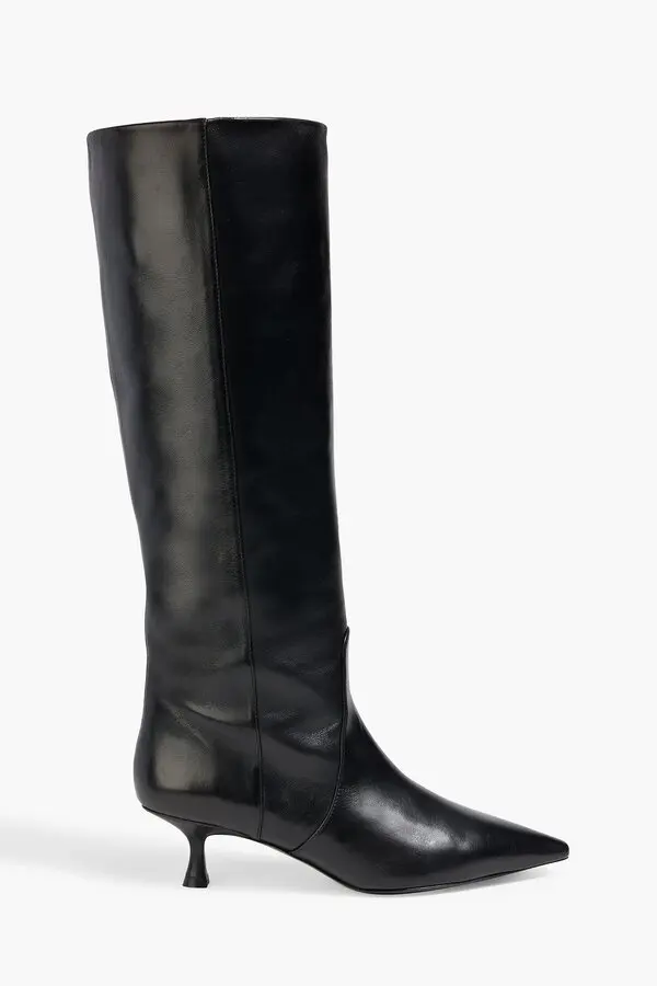 STUART WEITZMAN Naomi 50 Leather Knee Boots - Black