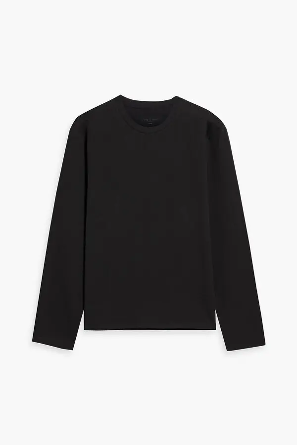Rag & Bone Lewis Cottonblend Tshirt - Black