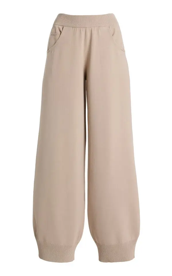 AMIYA Knit Wide-leg Trousers
