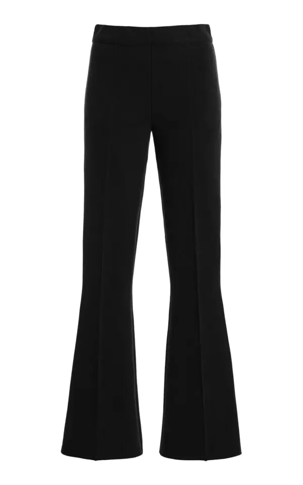 AMIYA Legacy Kick-flare Cotton-blend Trousers - Black