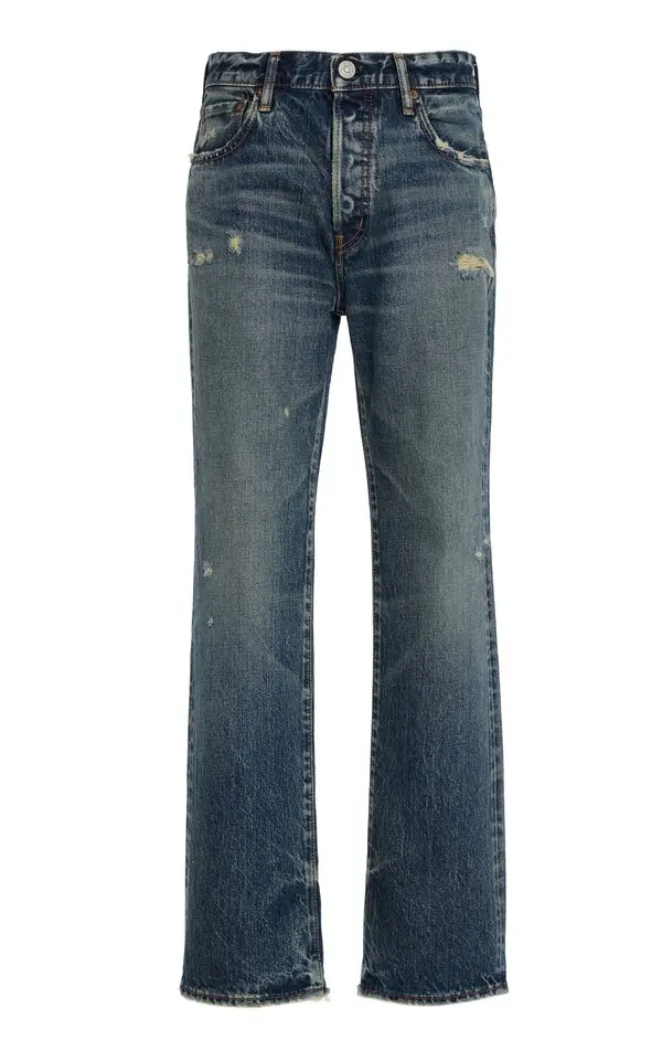 Moussy Vintage Bartow Mid-rise Straight-leg Jeans - Medium Wash