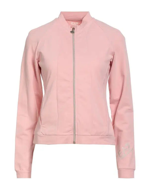 EA7 Crewneck Sweatshirt With Zip - Pink