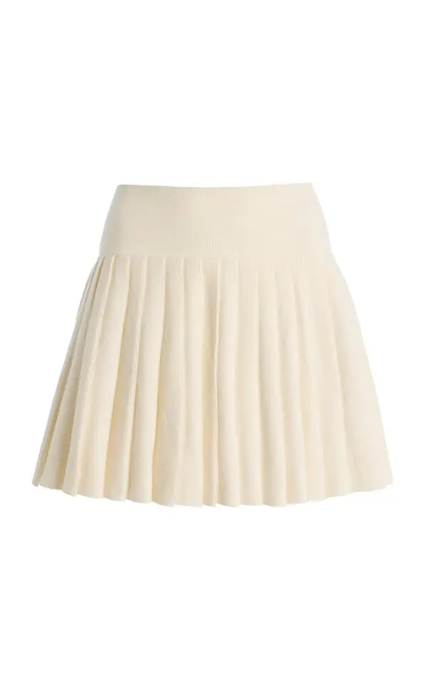 AMIYA Heritage Pleated Mini Skirt