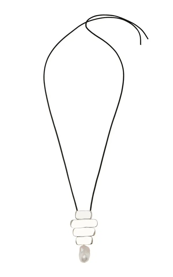 Agmes Ilona Baroque Necklace - Silver