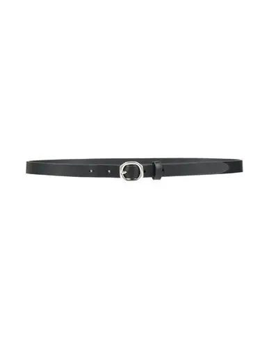 Rag & Bone Skinny Leather Belt - Black