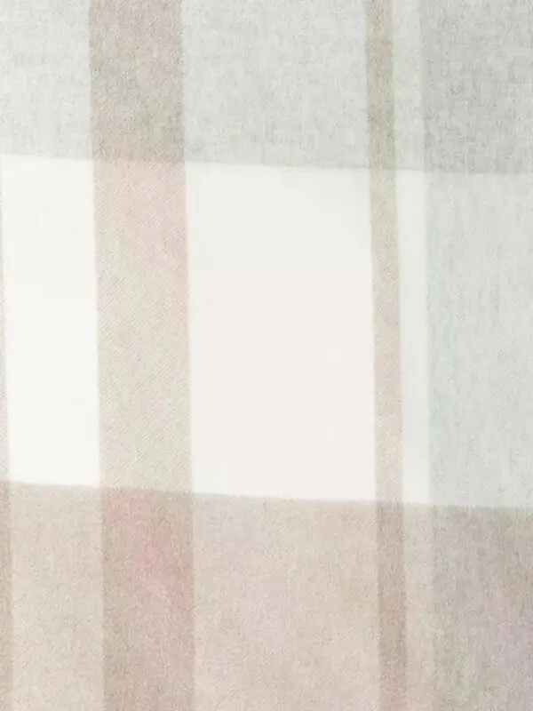 Zegna Checked Fringed Scarf