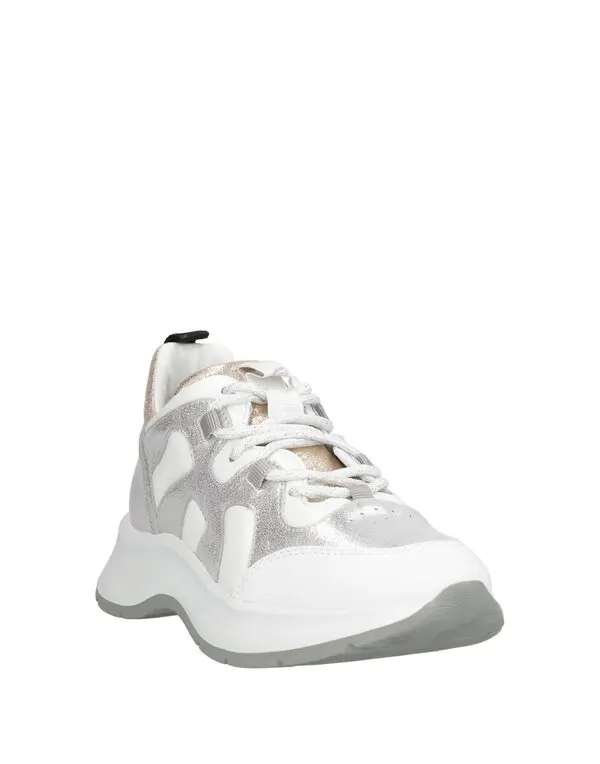 Hogan Leather Chunky Sneakers - Silver