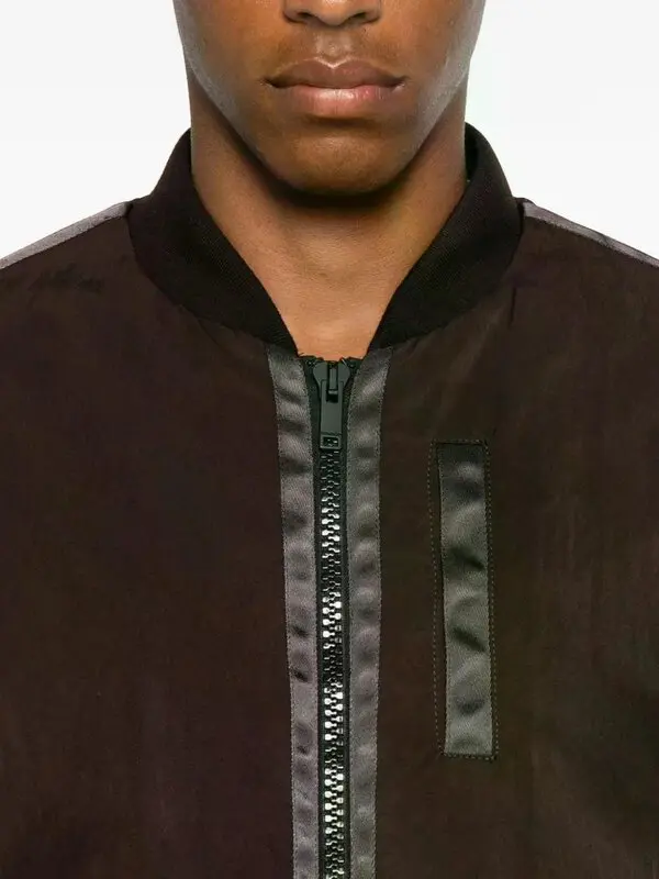 DONDUP Striped-panel Bomber Jacket