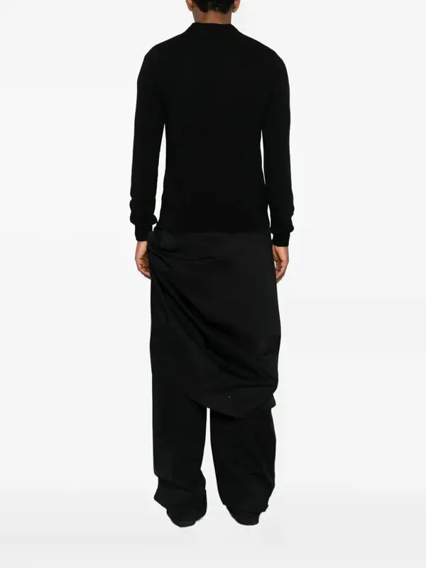 Play Comme Des Garcon Heart-emblem Rhinestone Cardigan - Black