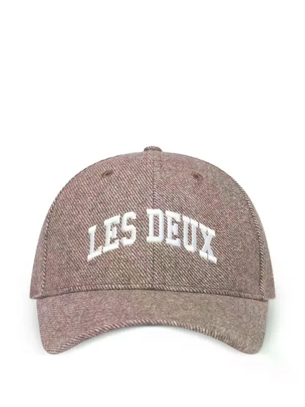LES DEUX Embroidered Baseball Cap - Grey