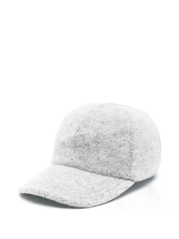 Lorena Antoniazzi Herringbone Pattern Baseball Cap - Grey