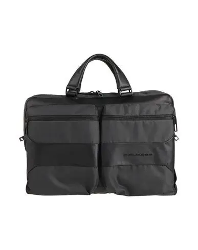PIQUADRO Handbag Textile Fibers And Leather - Black