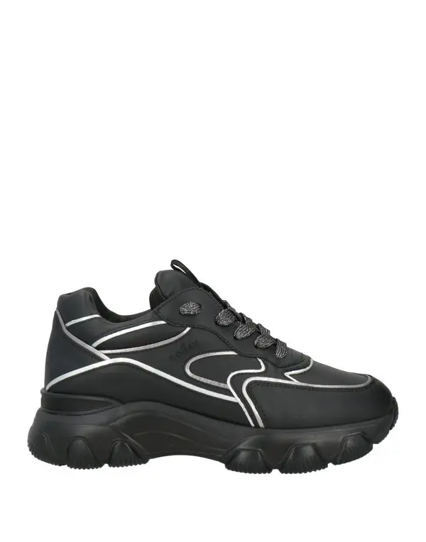 Hogan Leather Chunky Sneakers - Black