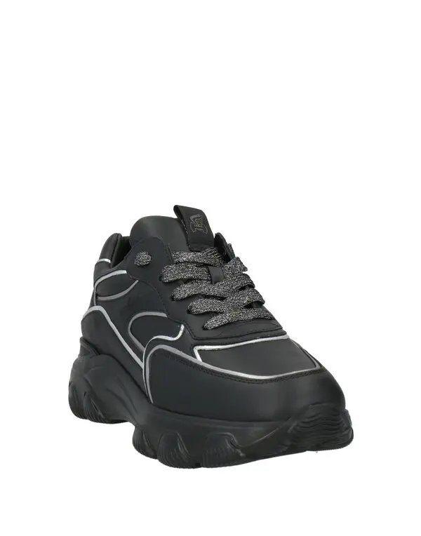 Hogan Leather Chunky Sneakers - Black