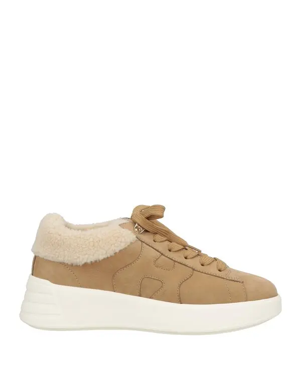 Hogan Leather Sneakers - Sand