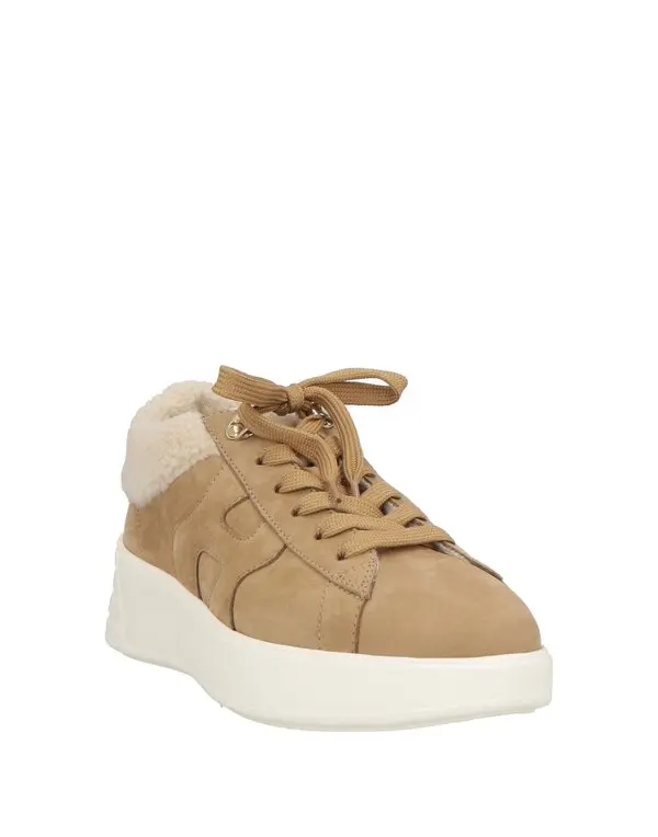 Hogan Leather Sneakers - Sand