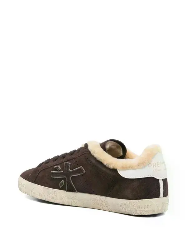 Premiata Steven Shearling-lined Suede Sneakers