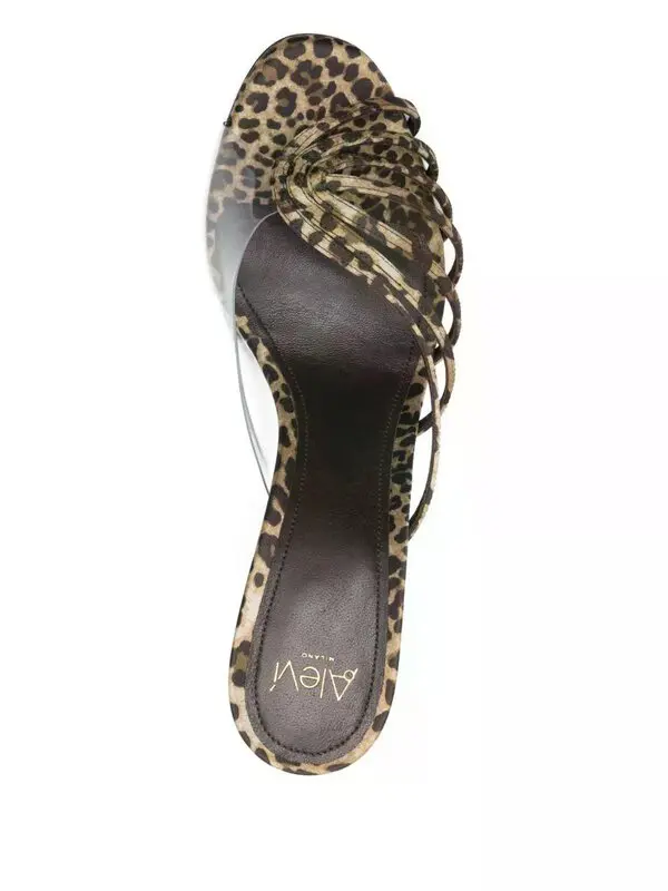 ALEVI MILANO Leopard-print Heeled Sandals