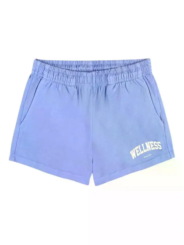 SPORTY & RICH Lettering Logo Shorts