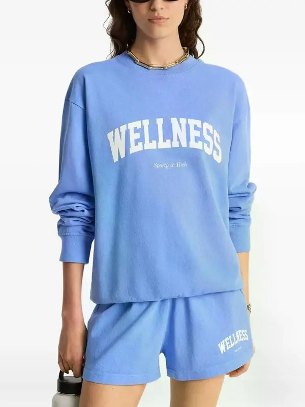SPORTY & RICH Lettering Logo Shorts