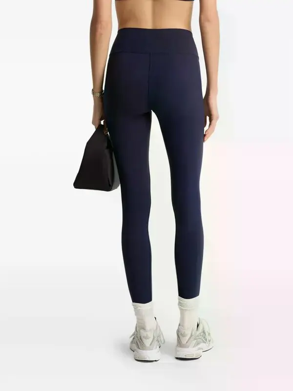 SPORTY & RICH Logo-embellished Leggings - Blue