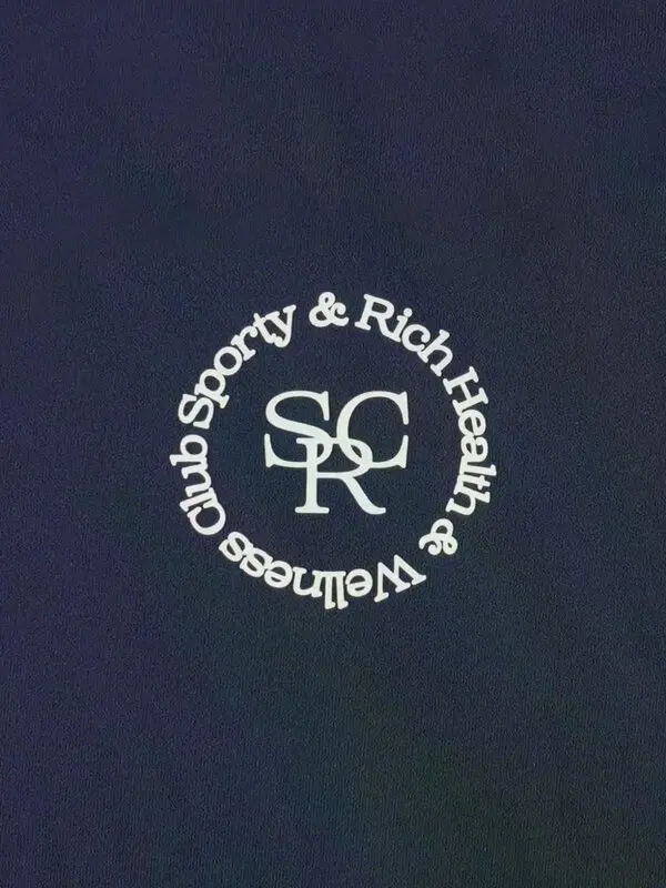 SPORTY & RICH Logo-embellished Leggings - Blue