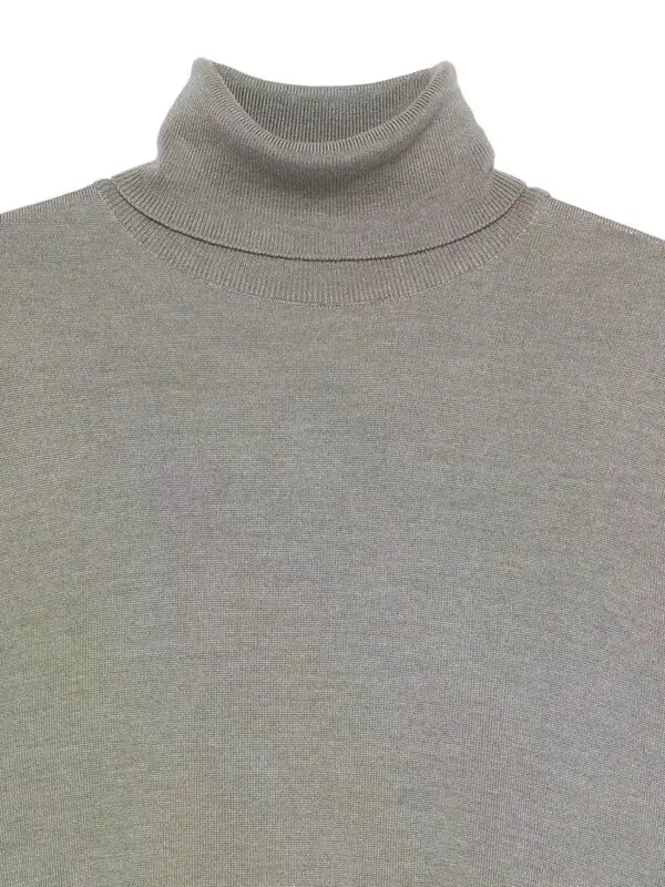 Paul & Shark Turtleneck Wool-silk Sweater - Grey