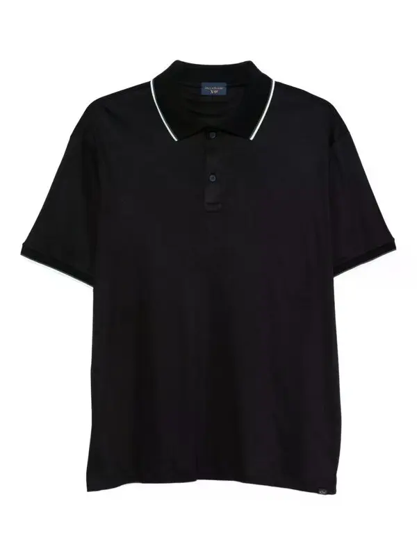 Paul & Shark Tipped-collar Polo Shirt - Black