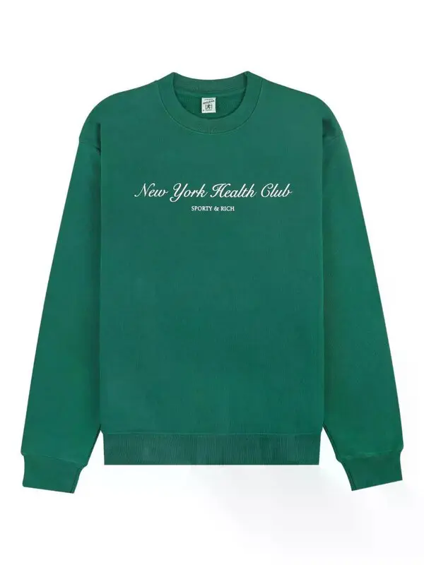 SPORTY & RICH Cotton Sweatshirt - Green