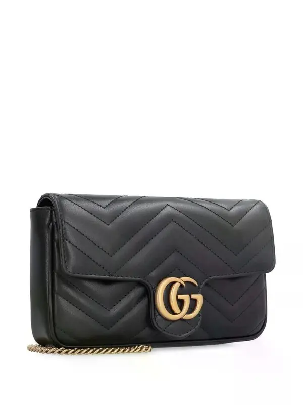 Gucci Mini Gg Marmont Crossbody Bag - Black