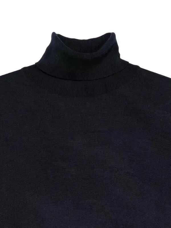 Paul & Shark Turtleneck Wool Sweater - Black