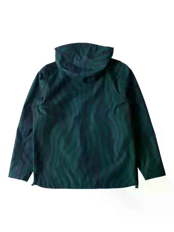 PARRA Wave-print Hooded Rain Jacket