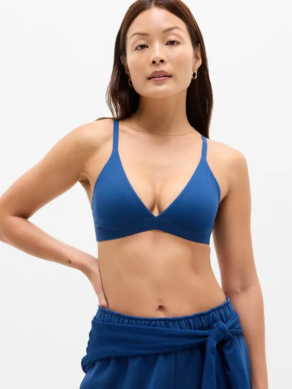 Athleta Bodymove Plunge Bralette A-c - Maritime