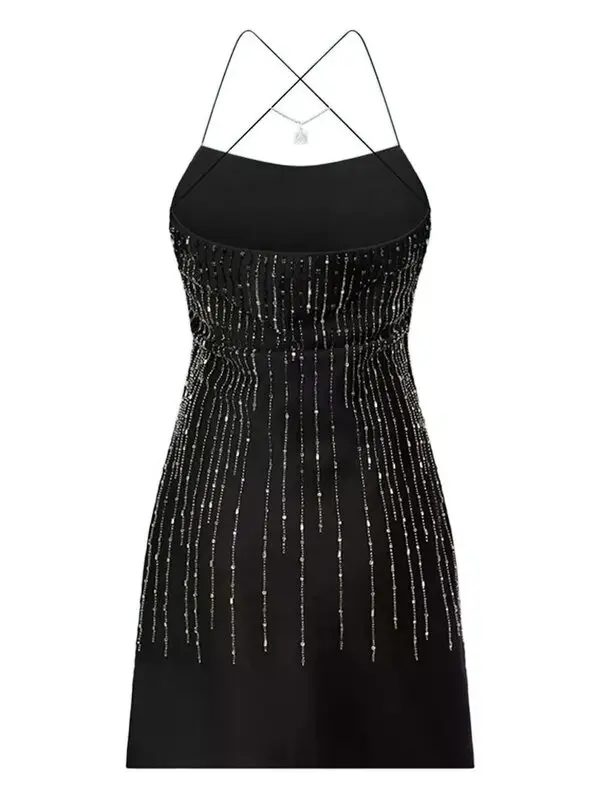 Amiri Embellished Halter-neck Mini Dress