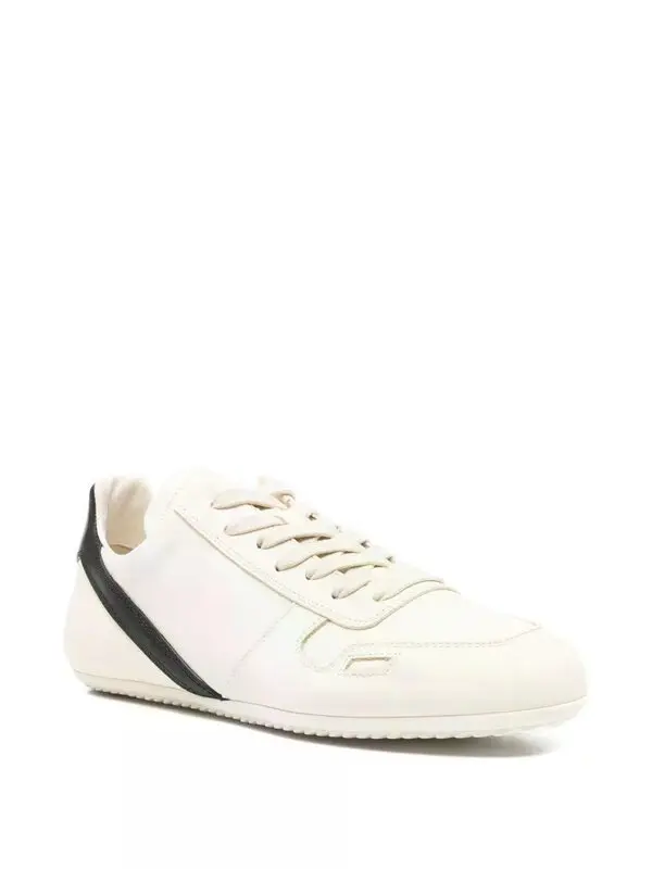 Rick Owens Leather Lace-up Sneakers - Neutrals